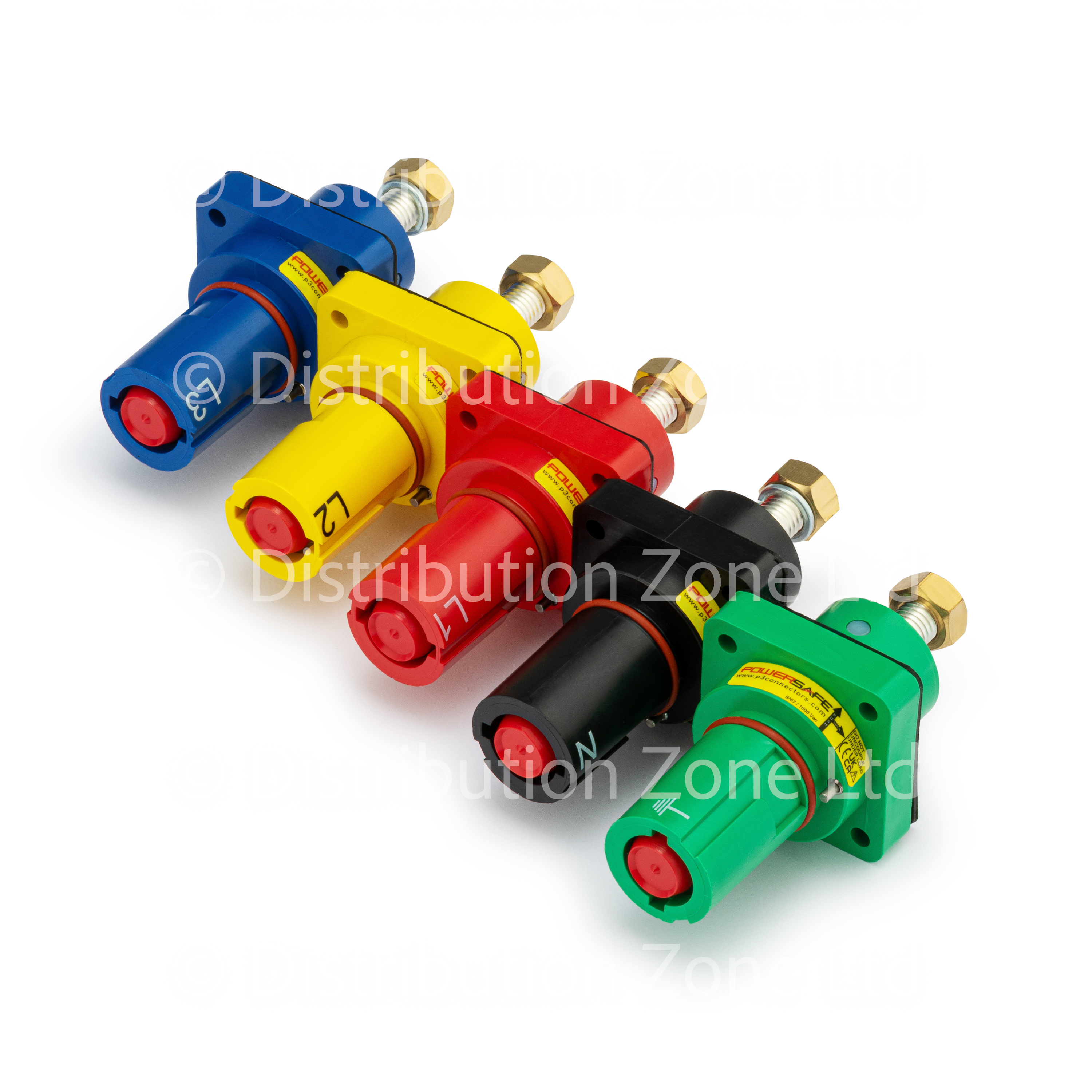 Powersafe Powerlock Full Set of 5 x 500 Amp Panel Mount Drain ...